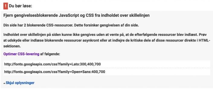 Google PageSpeed Optimering: Pluk de lavt hængende frugter - Yan&Co